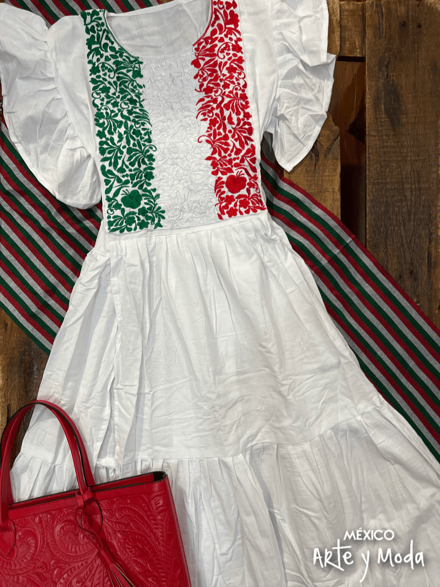 Homeland Ruffles Dress – Mexico Arte y Moda®